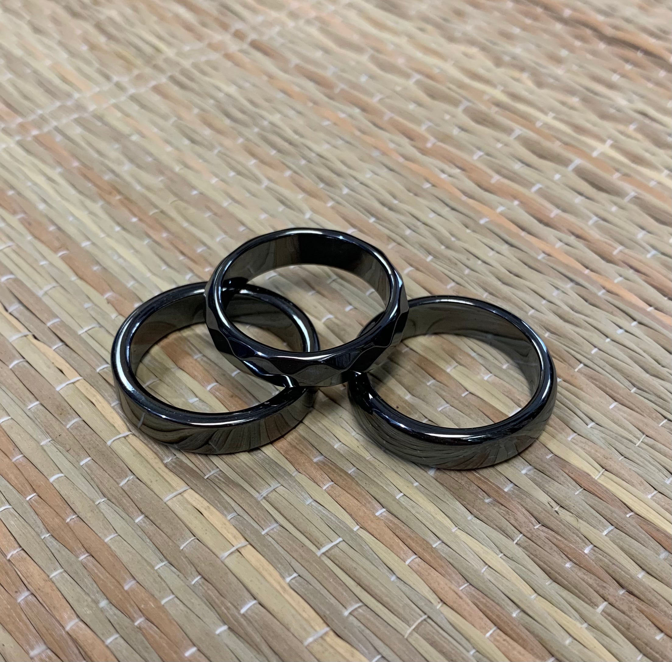 Rings | Hematite Stone Ring – Rush of Ase