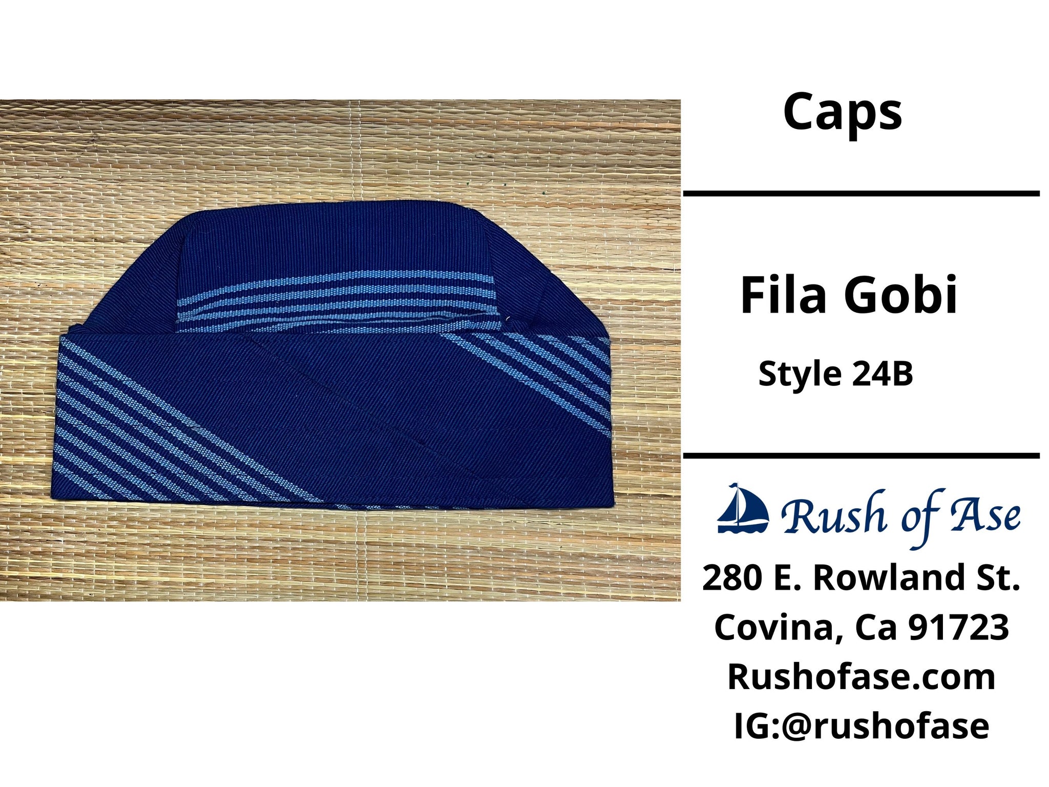Caps | Fila Gobi | Yoruba Caps Style B – Rush of Ase