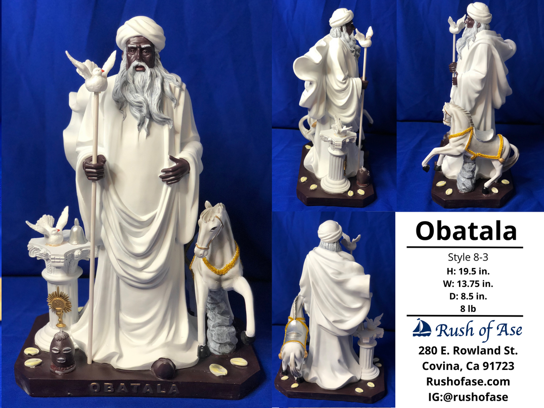 Orisa Statue | Obatala Resin Statue - 19" | Style 8-3 – Rush of Ase