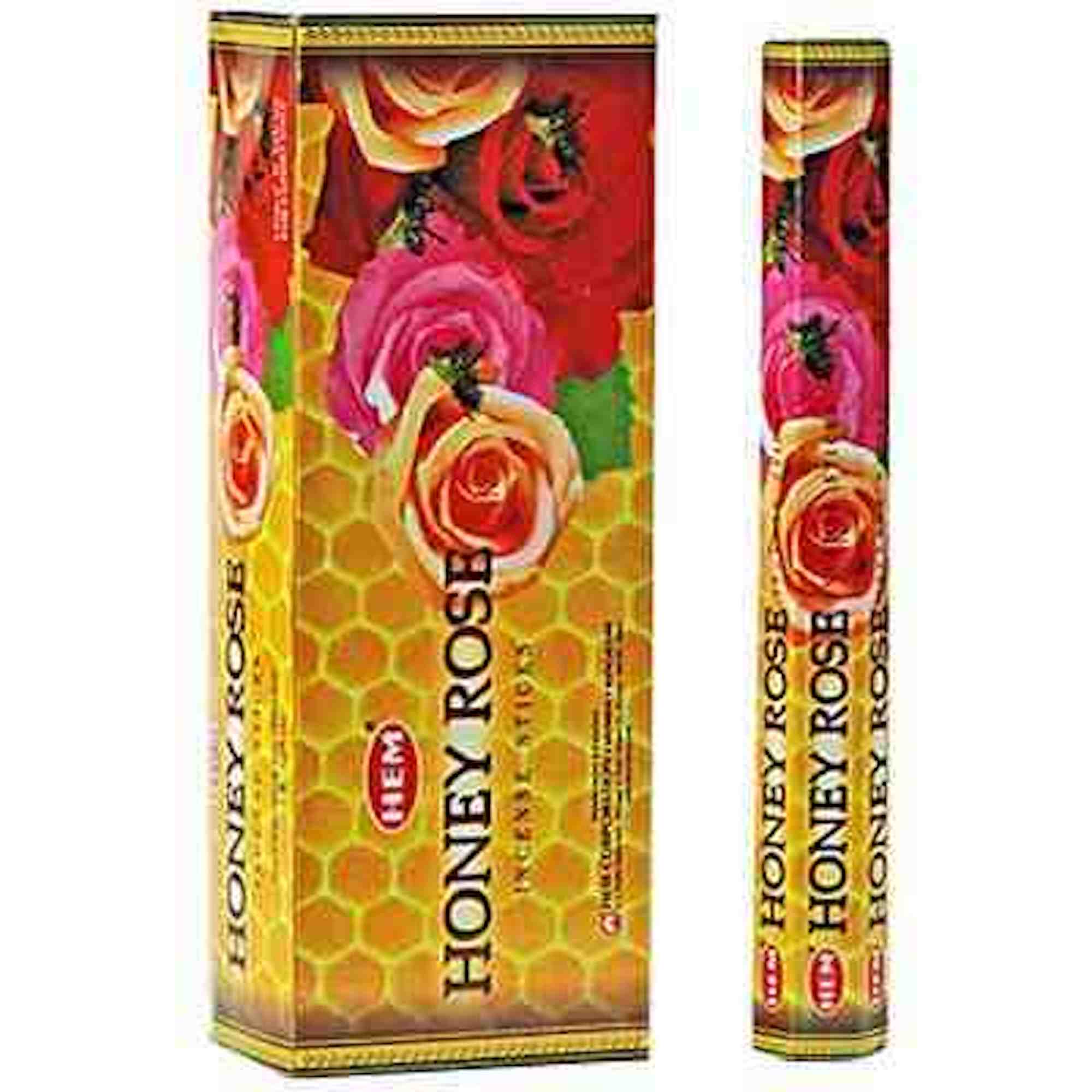 Incense Sticks | Honey Rose HEM Hexagon Incense Sticks – Rush of Ase