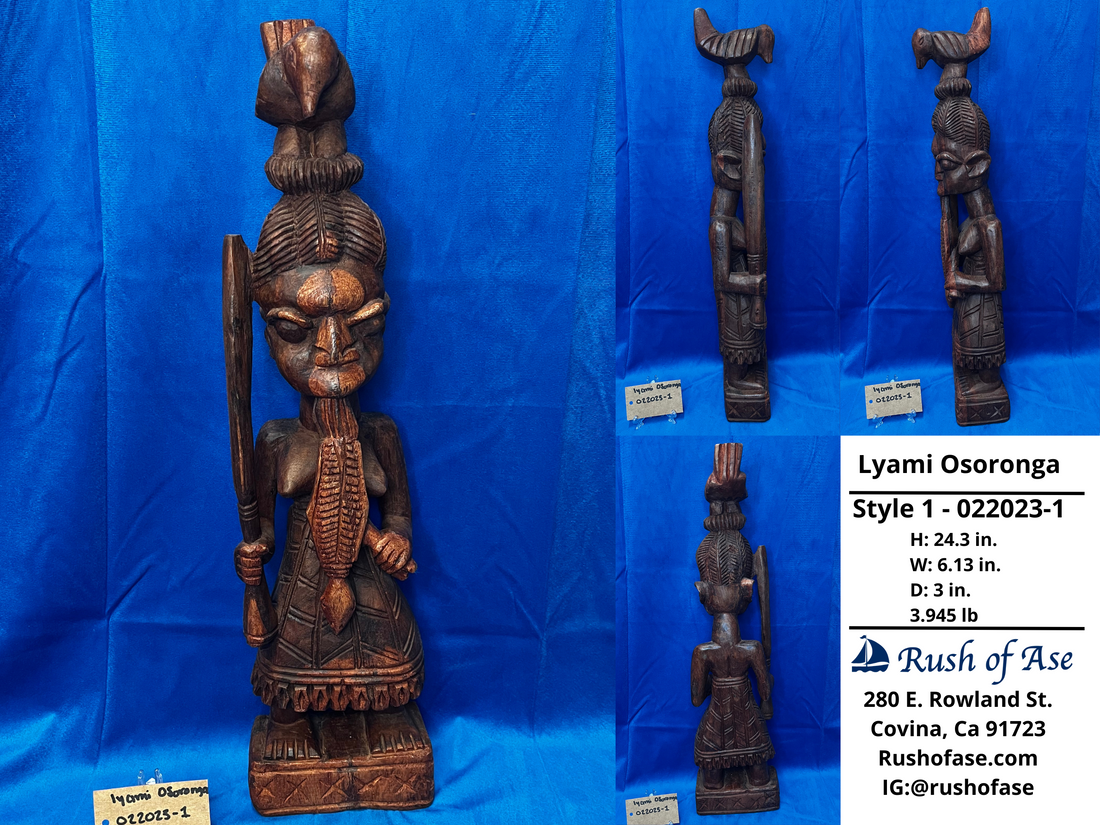Orisa Statues | Iyami Osoronga Wood Statues - Style 4 – Rush of Ase